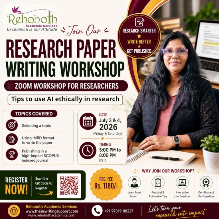 Research Paper Writing Workshop - PhD Thesis Writing Support | Bangalore